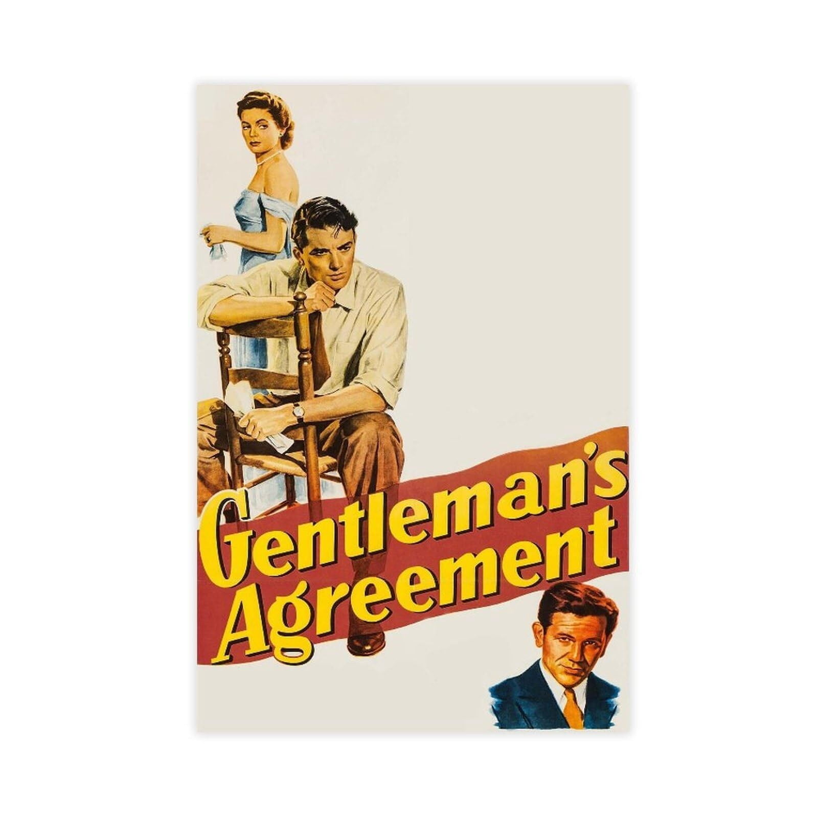Gentleman's Agreement 90s Old Movie Poster 1 Canvas Poster Wall Art ...