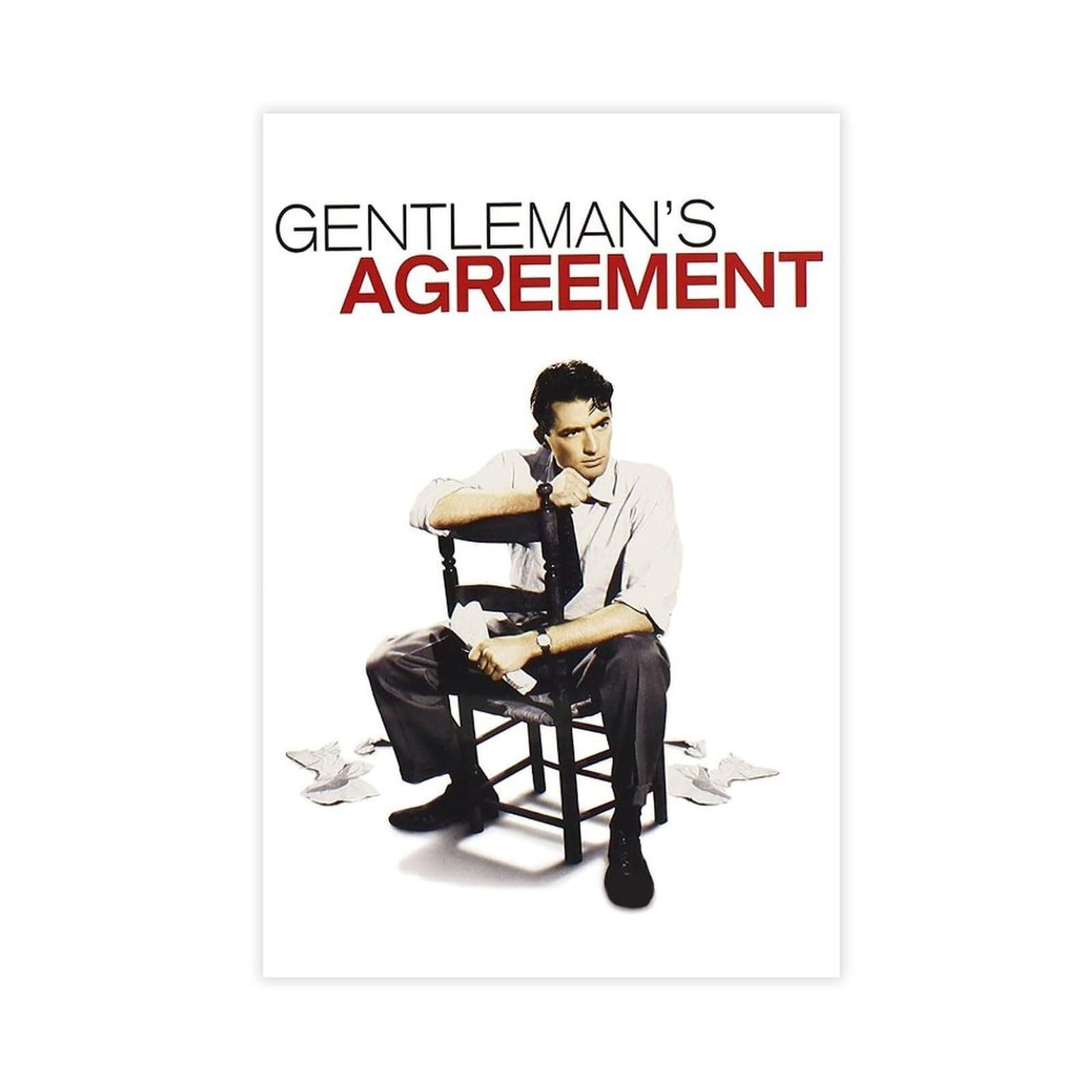 Gentleman's Agreement 90s Old Movie Poster 2 Canvas Poster Bedroom ...