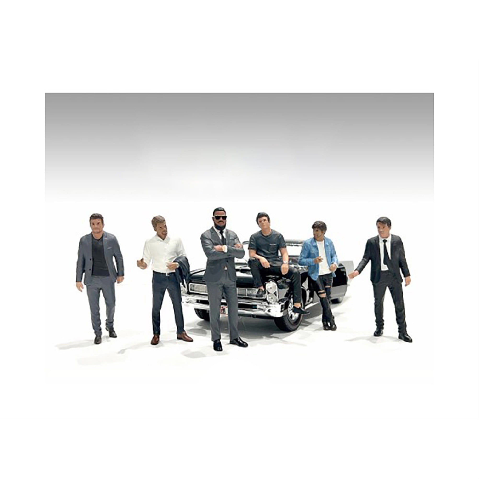 Gentlemen's Club 6 piece Figure Set for 1/24 Scale Models by American ...