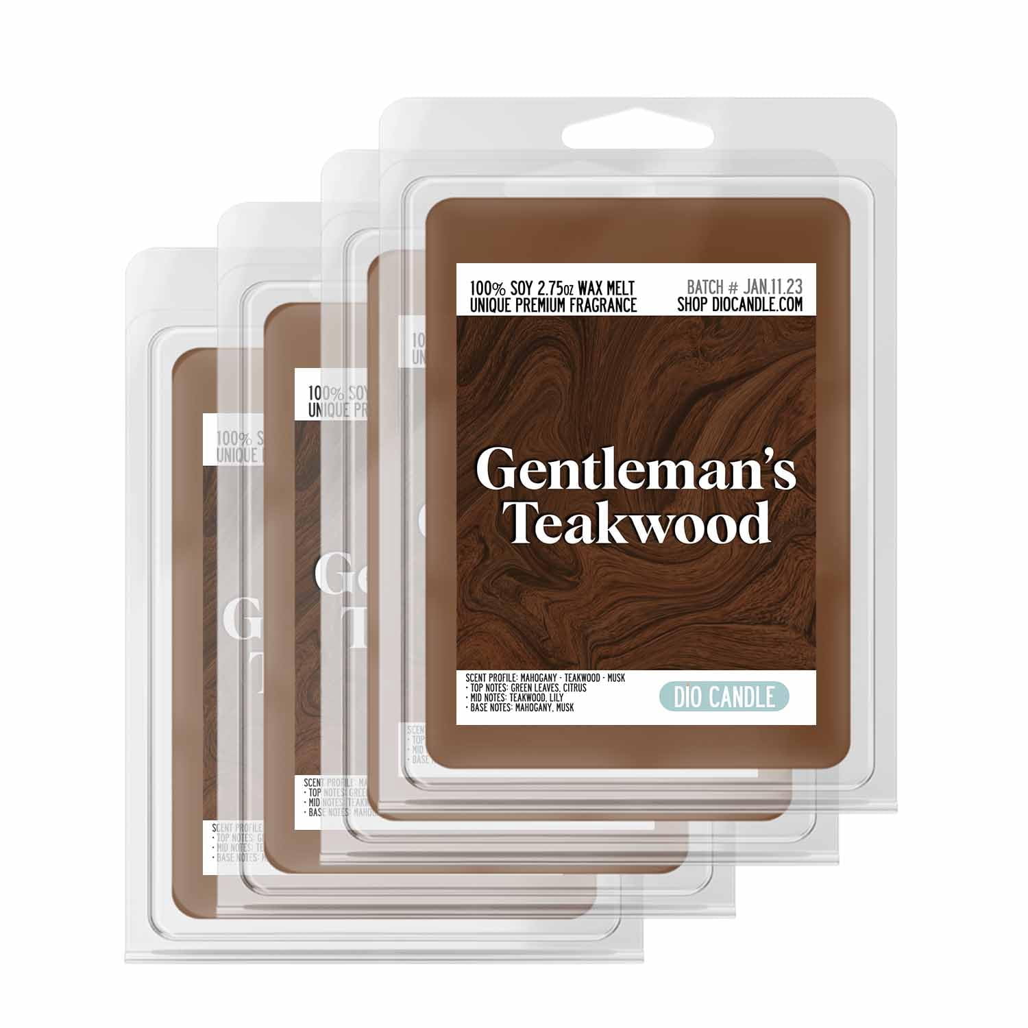Gentlemens Teakwood Scented Candle - Smells Like Mahogany, Teakwood ...
