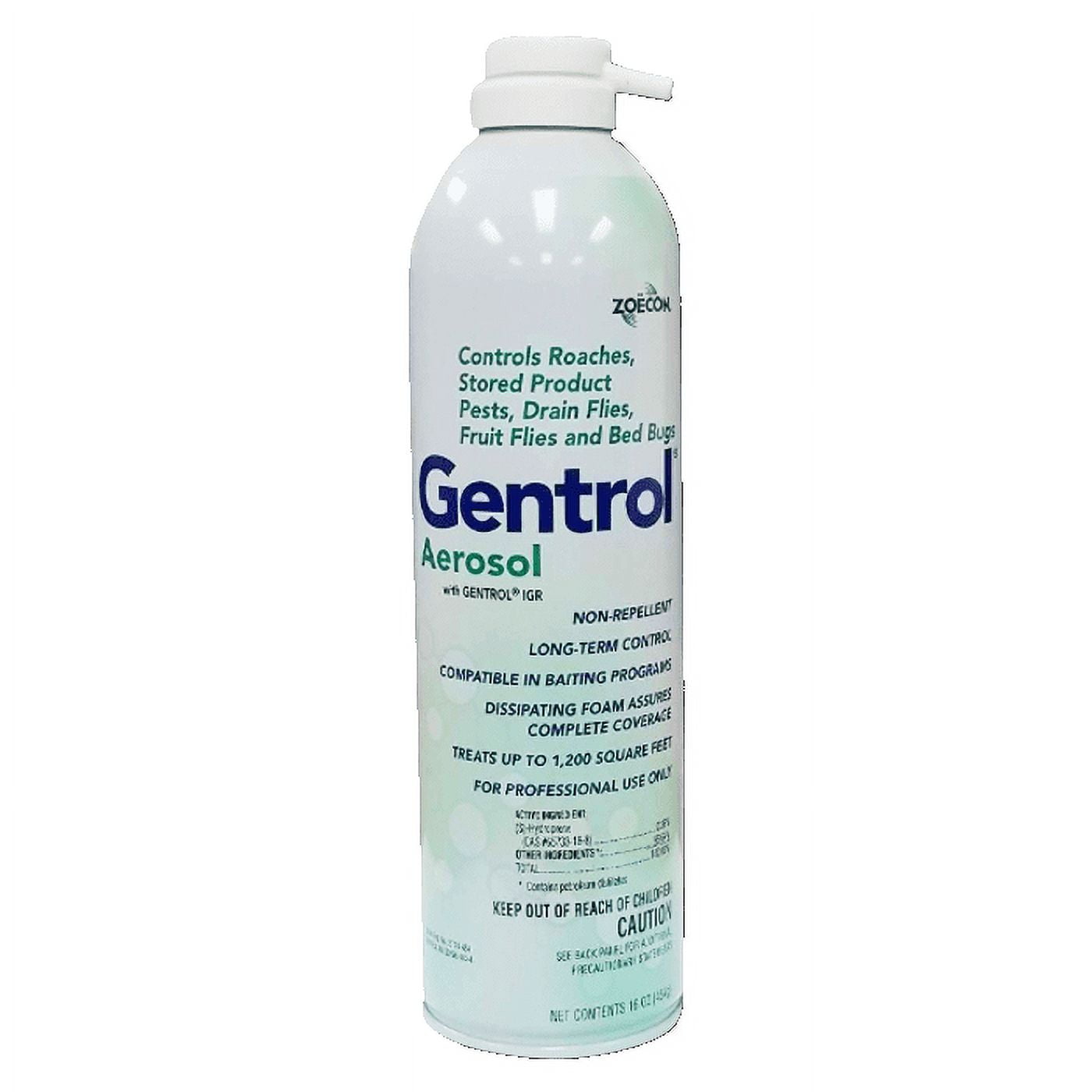 Gentrol Aerosol Insect Growth Regulator 16oz for Cockroaches Bed Bugs ...