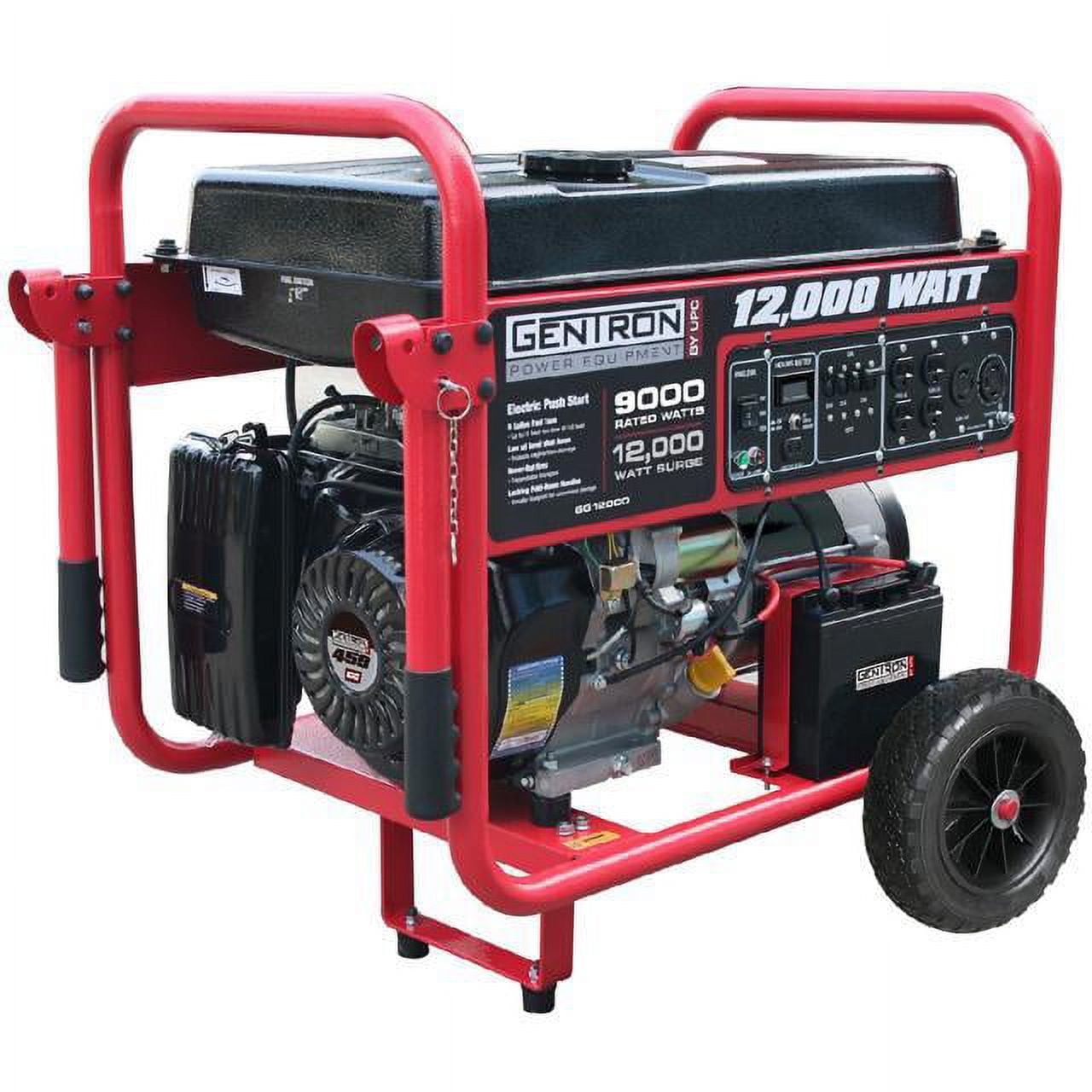 Gentron 12000W Portable Gas-Powered Generator with Electric Start ...