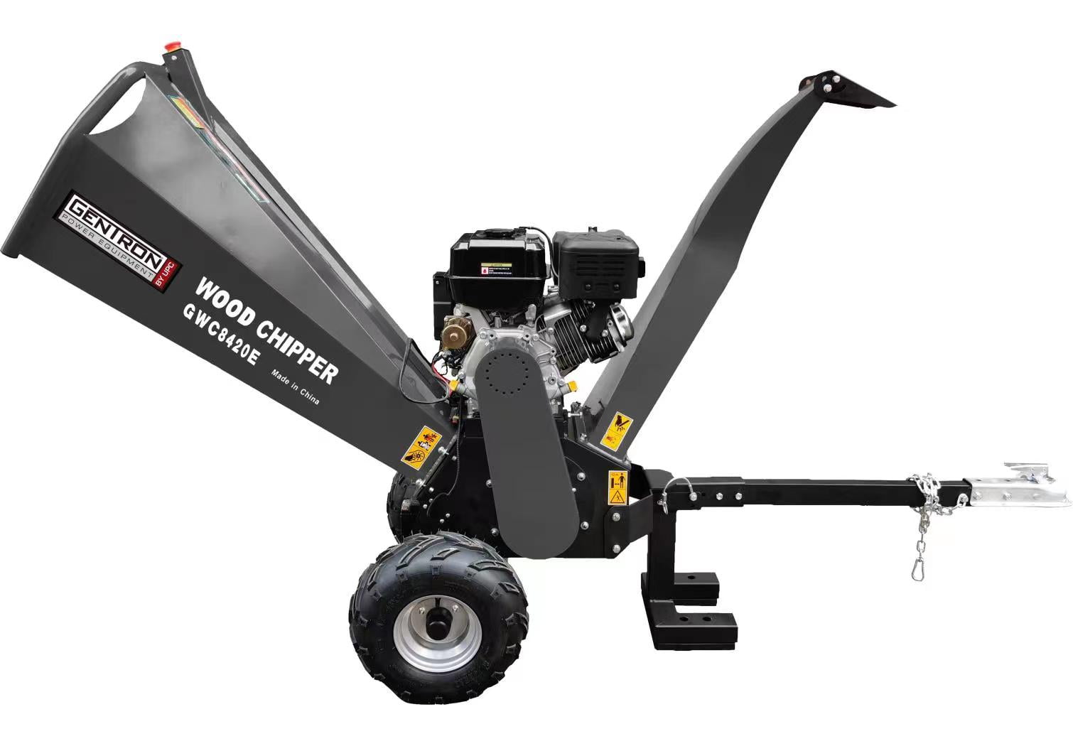 Gentron Woodchipper Mulcher Heavy Duty Chipper Compost Gas Tow Bar ...