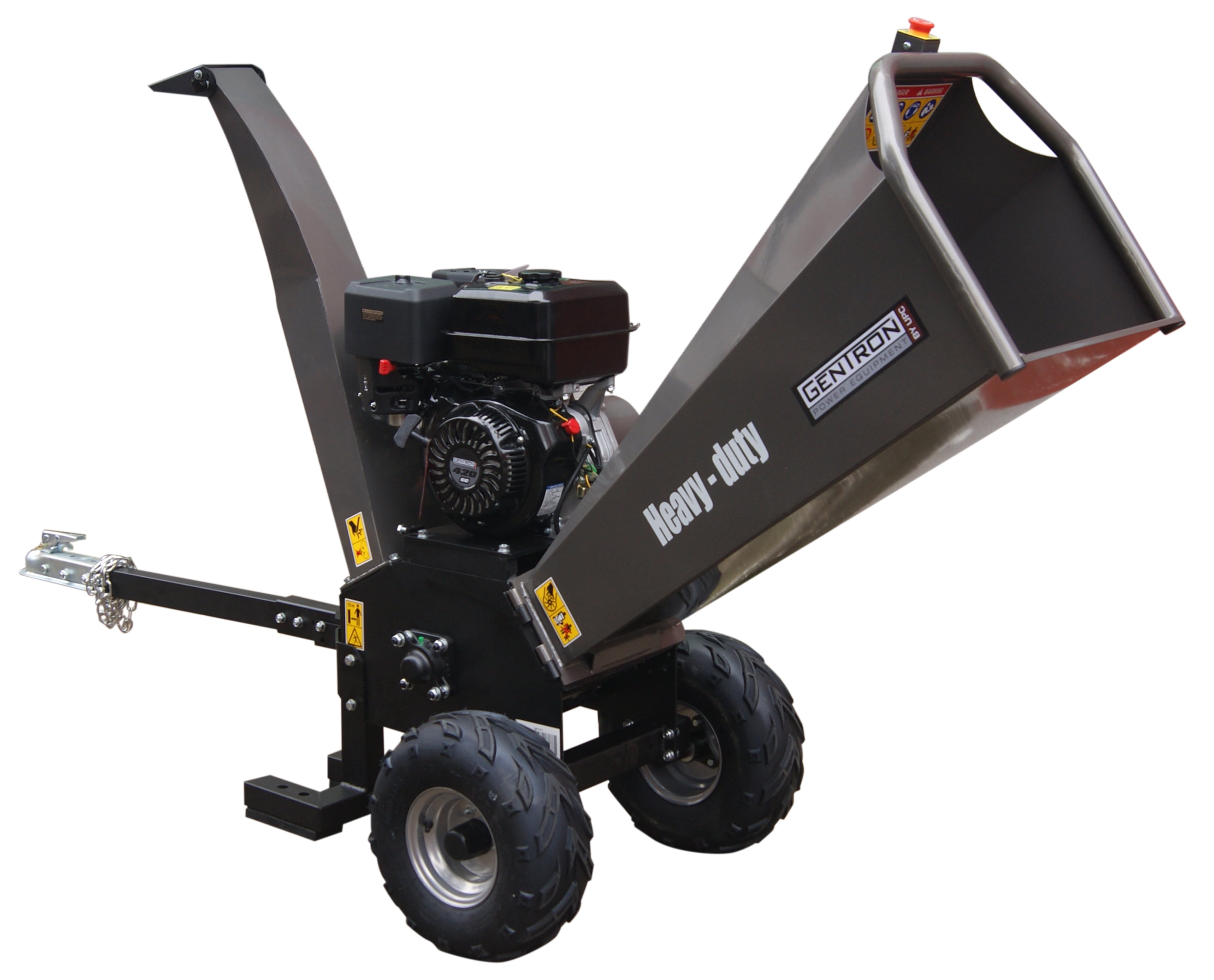 Gentron Woodchipper Mulcher Heavy Duty Chipper Compost Gas Tow Bar ...