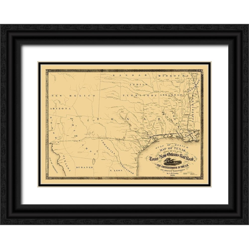 Gentry 14x11 Black Ornate Wood Framed with Double Matting Museum Art ...