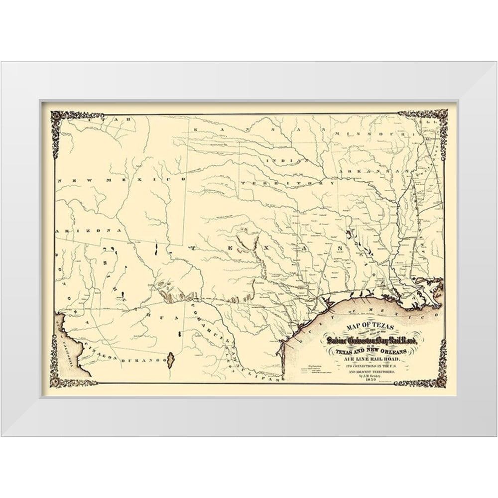 Gentry 14x11 White Modern Wood Framed Museum Art Print Titled - Sabine ...