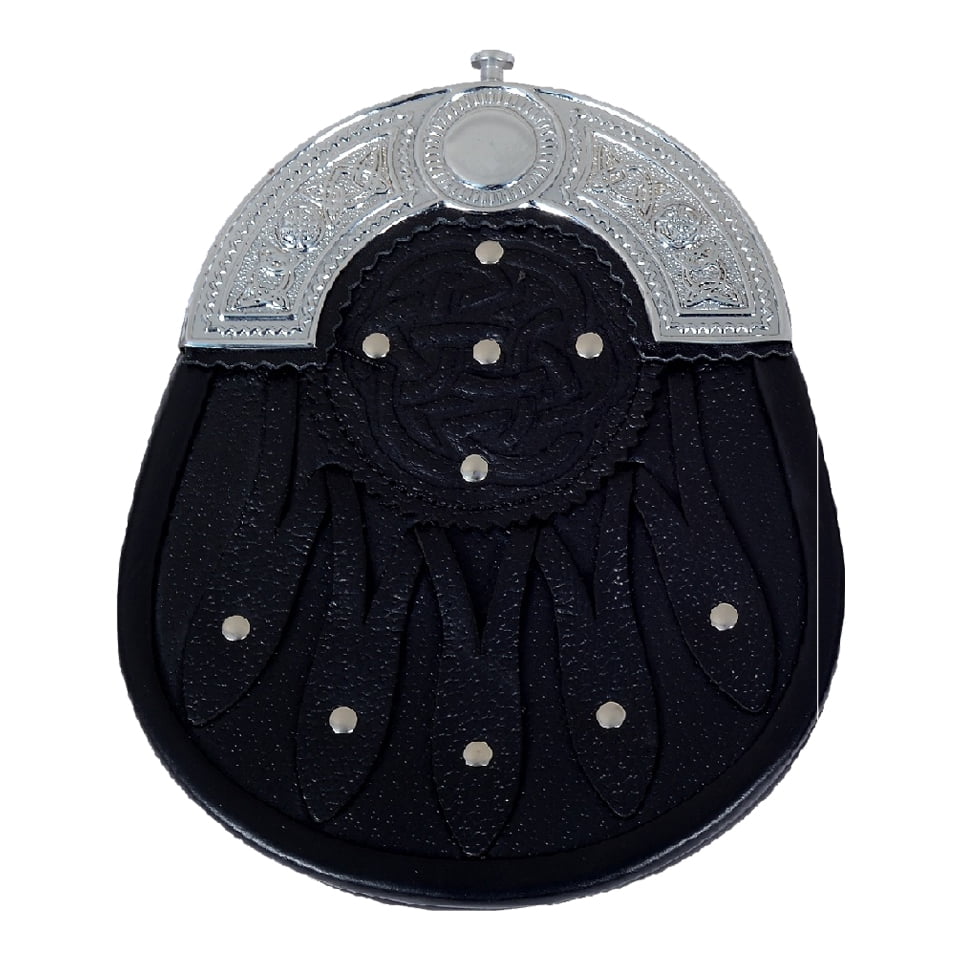 Gentry Choice® Scottish Kilt Sporran Celtic Chrome Head Stone ...