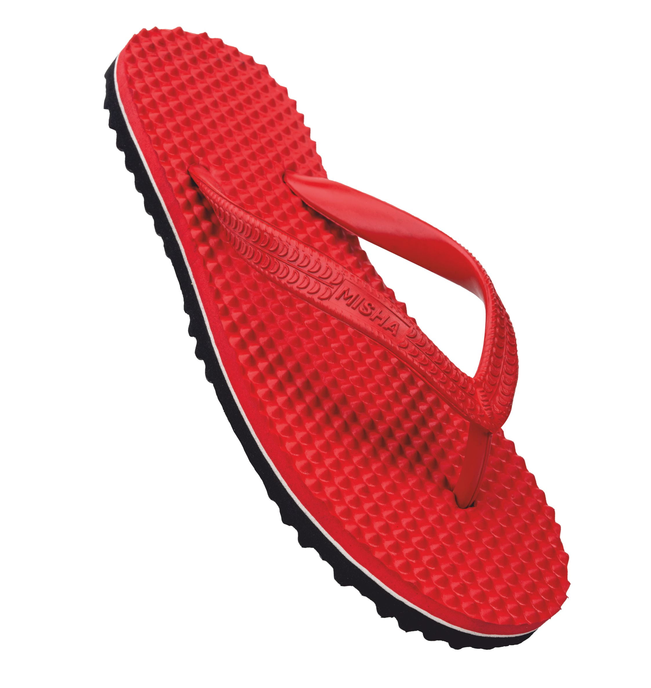 JMAT-Misha Men's Rubber House Slippers, Rubber Flip Flops MG003 Red 10 ...