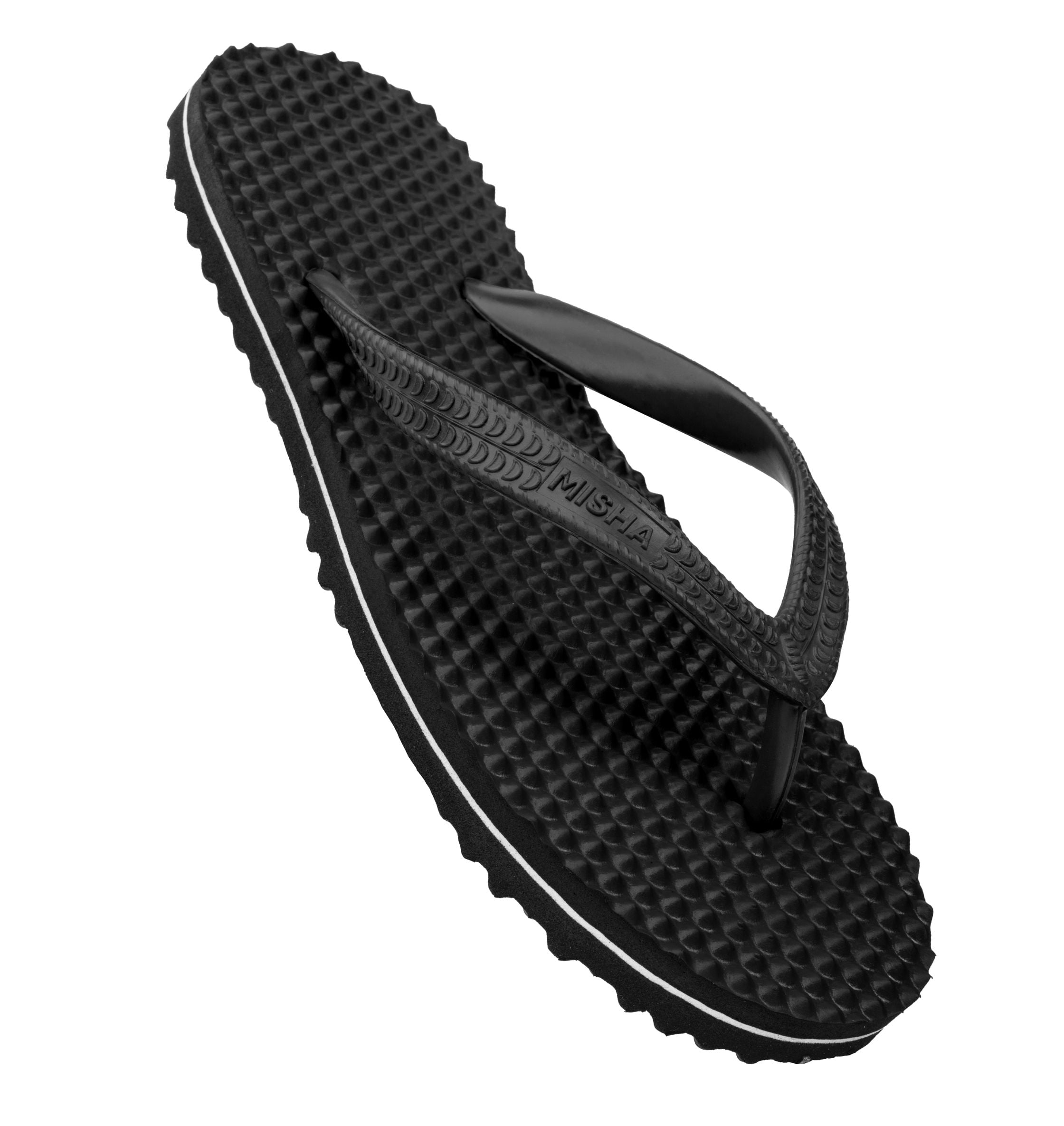 JMAT-Misha Men's Rubber House Slippers, Rubber Flip Flops MG003 Black 9 - Walmart.com
