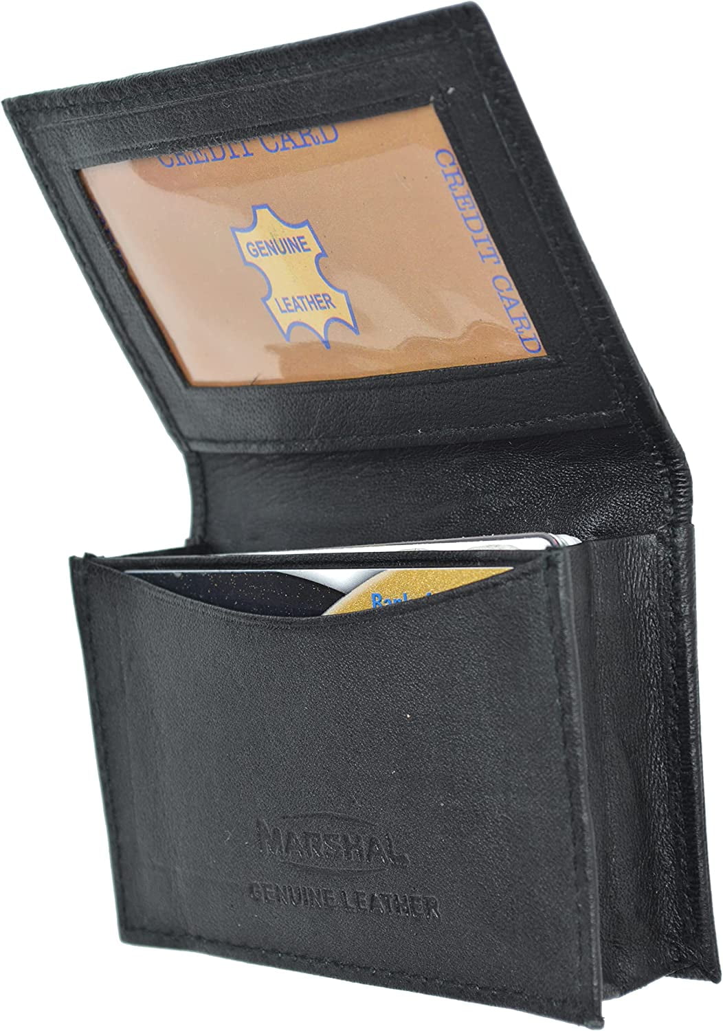 Genue Leather Expandable Credit Card Outside Id Busess Card Holder ...