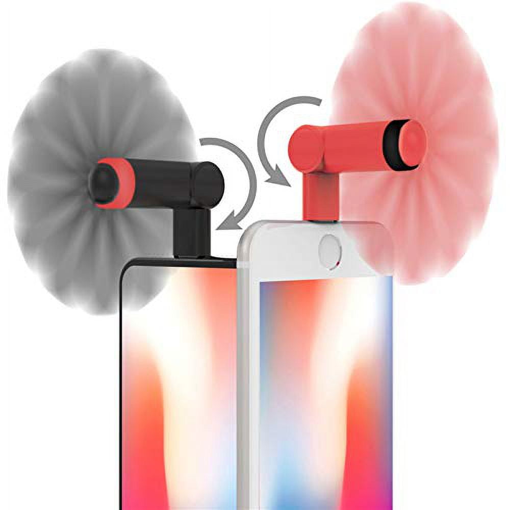 Genuie Fan for iPhone(2 packs) , Mini Fan with 180 Rotating, Strong ...