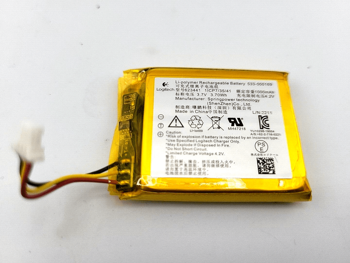 Genuine 1000mAh Battery For Astro A50 GEN 4 Gaming Headset 533-000169 ...
