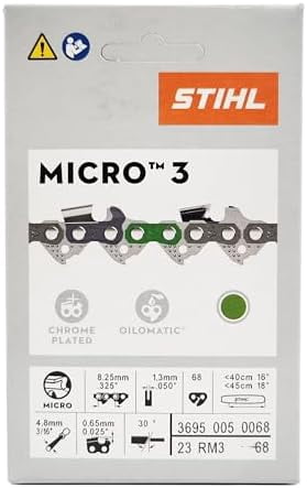 Genuine 18" Chainsaw Chain .325" Pitch, .050" Gauge, 68 Drive Link ...