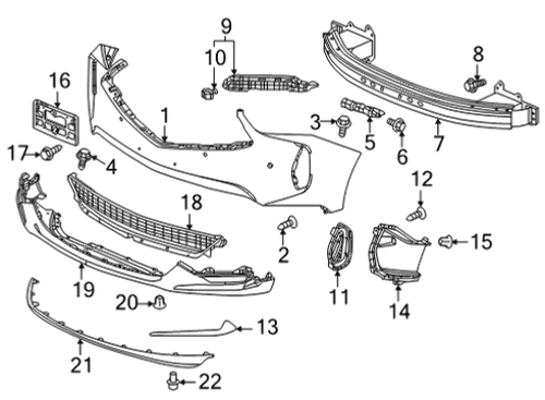 Genuine Acura RDX Front Bumper Garnish Trim Left (2022-2024) OE ...