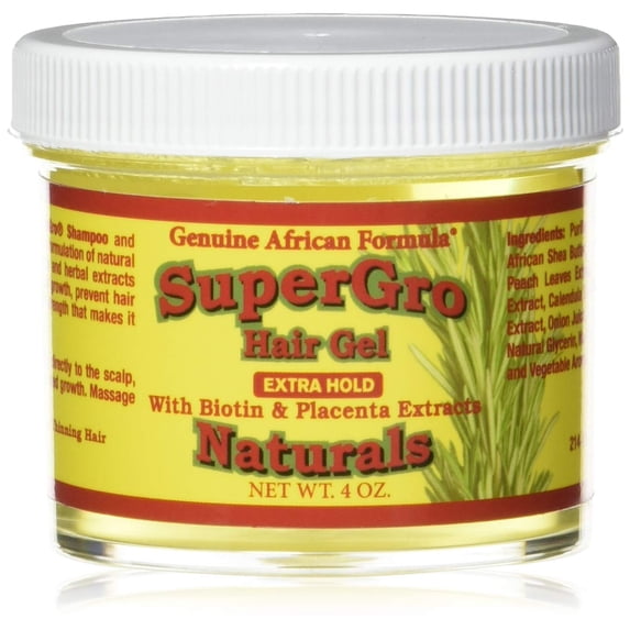 Genuine African Formula - SuperGrow Natural Hair Growth Oil Gel with ...