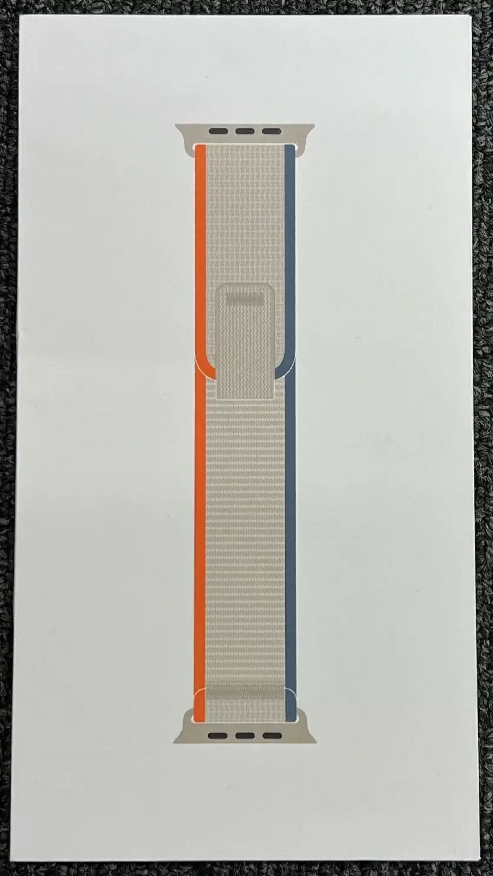 Genuine Apple Watch Band Trail Loop (49mm) Orange/Beige M/L (Fits 145 ...