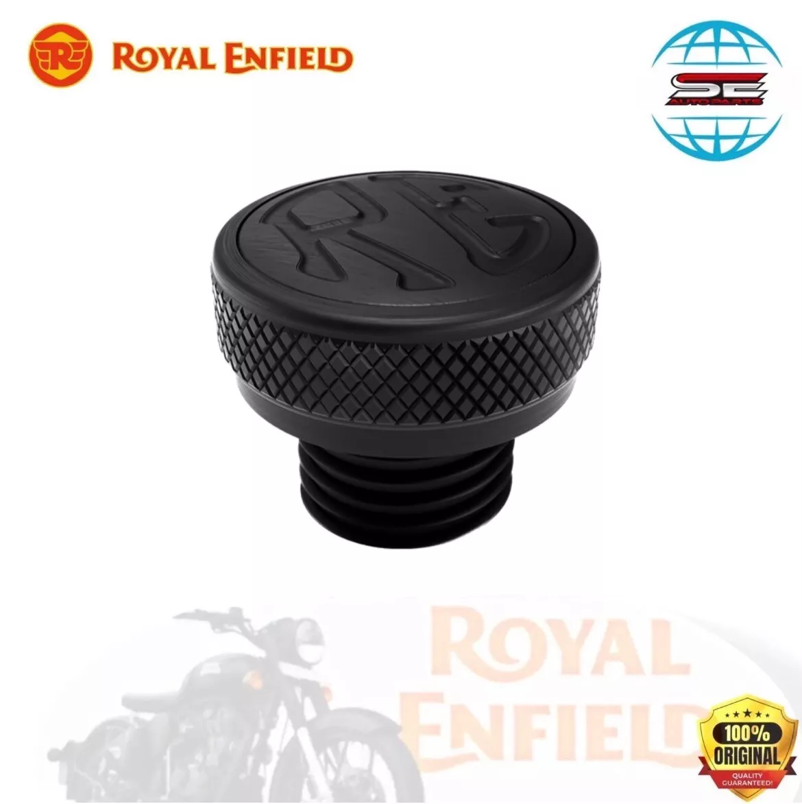 Genuine Black Oil Filler Cap for Royal Enfield Classic 350/500 UCE ...