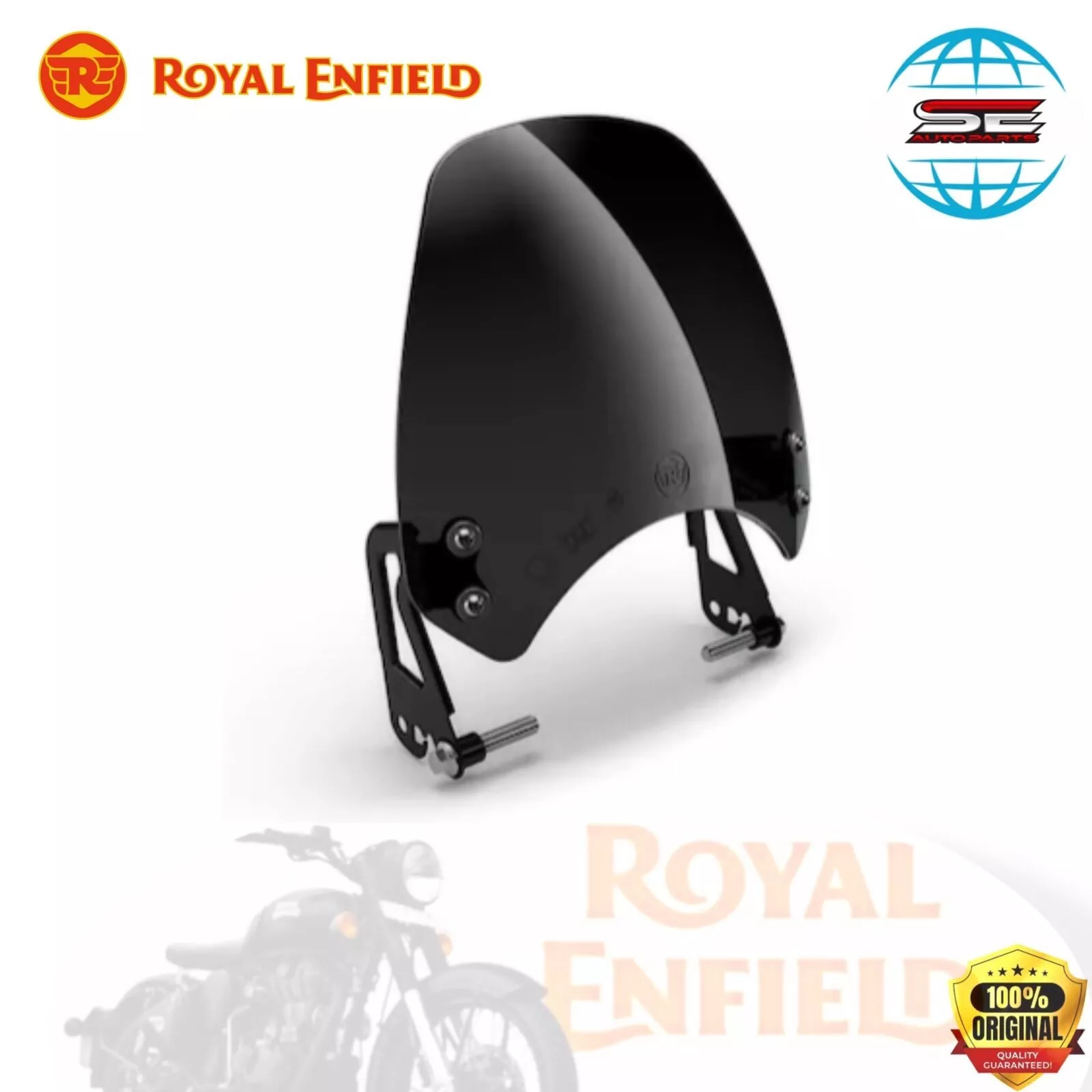 Genuine Black Tinted Flyscreen for Royal Enfield Hunter 350 - Walmart.com