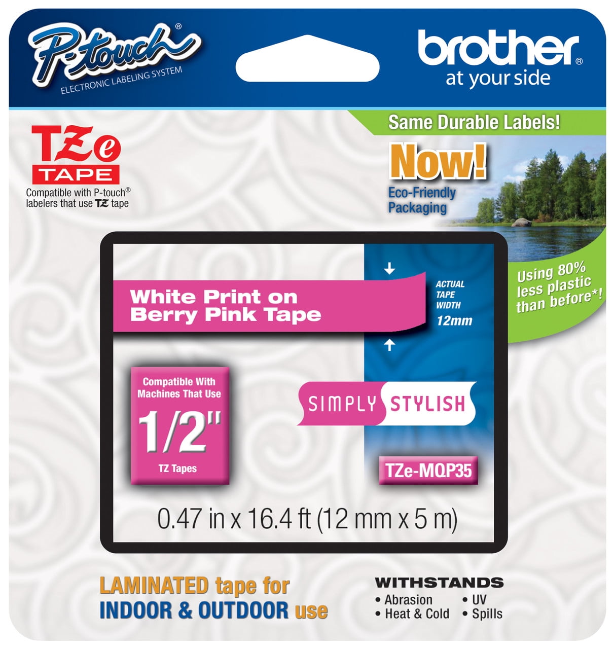 Brother PT-1230PC Label Tape for Office Organization Supplies - Walmart ...