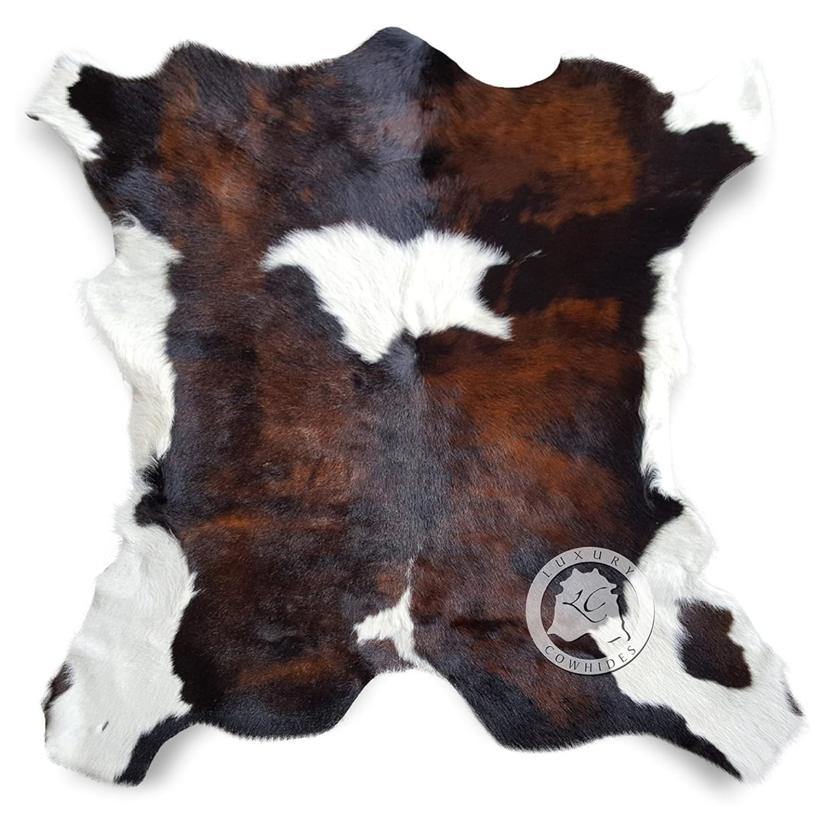 Genuine Calfskin Tricolor Exotic Calf Hide Cow Skin Cowhide Rug Leather ...