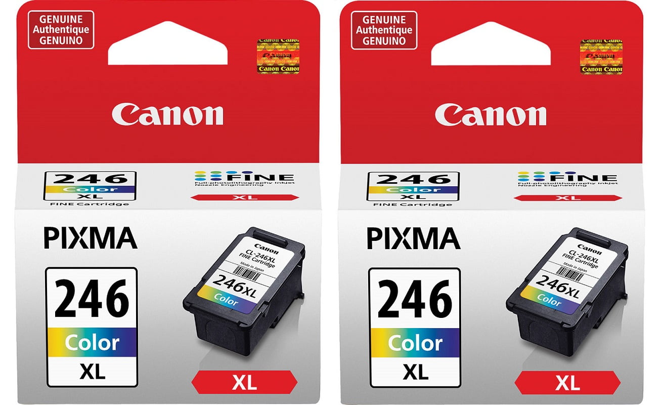 Genuine Canon CL-246 XL High Capacity Color Ink Cartridge - 2 Pieces ...