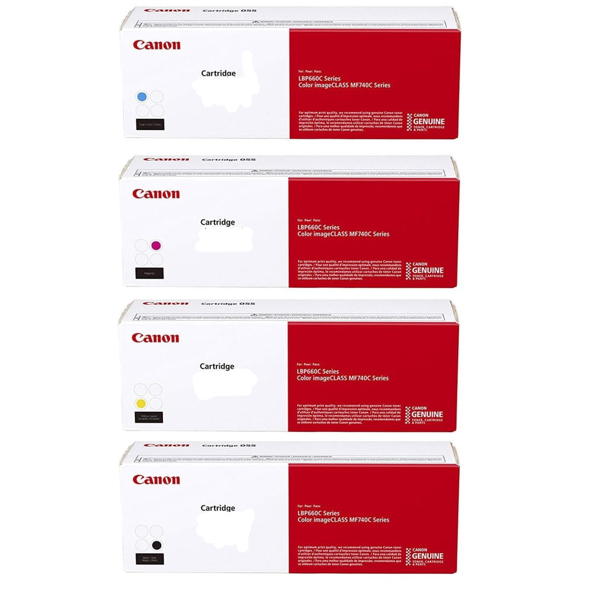 Genuine Canon Color imageCLASS MF743Cdw Toner Cartridges 4-Pack (Black ...
