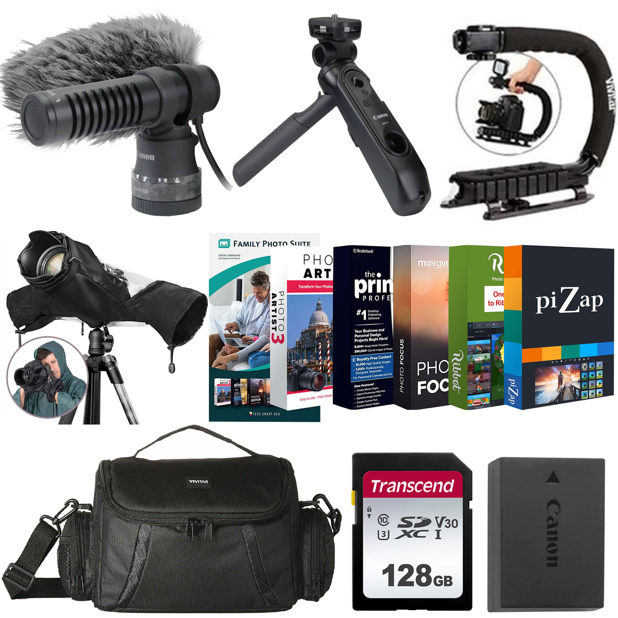 Genuine Canon LP-E12 Battery Mic Remote Control Grip Ultimate Brand ...