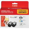 Free Shipping! Canon PG-210XL Black CL-211XL Color Ink & Paper Combo ...