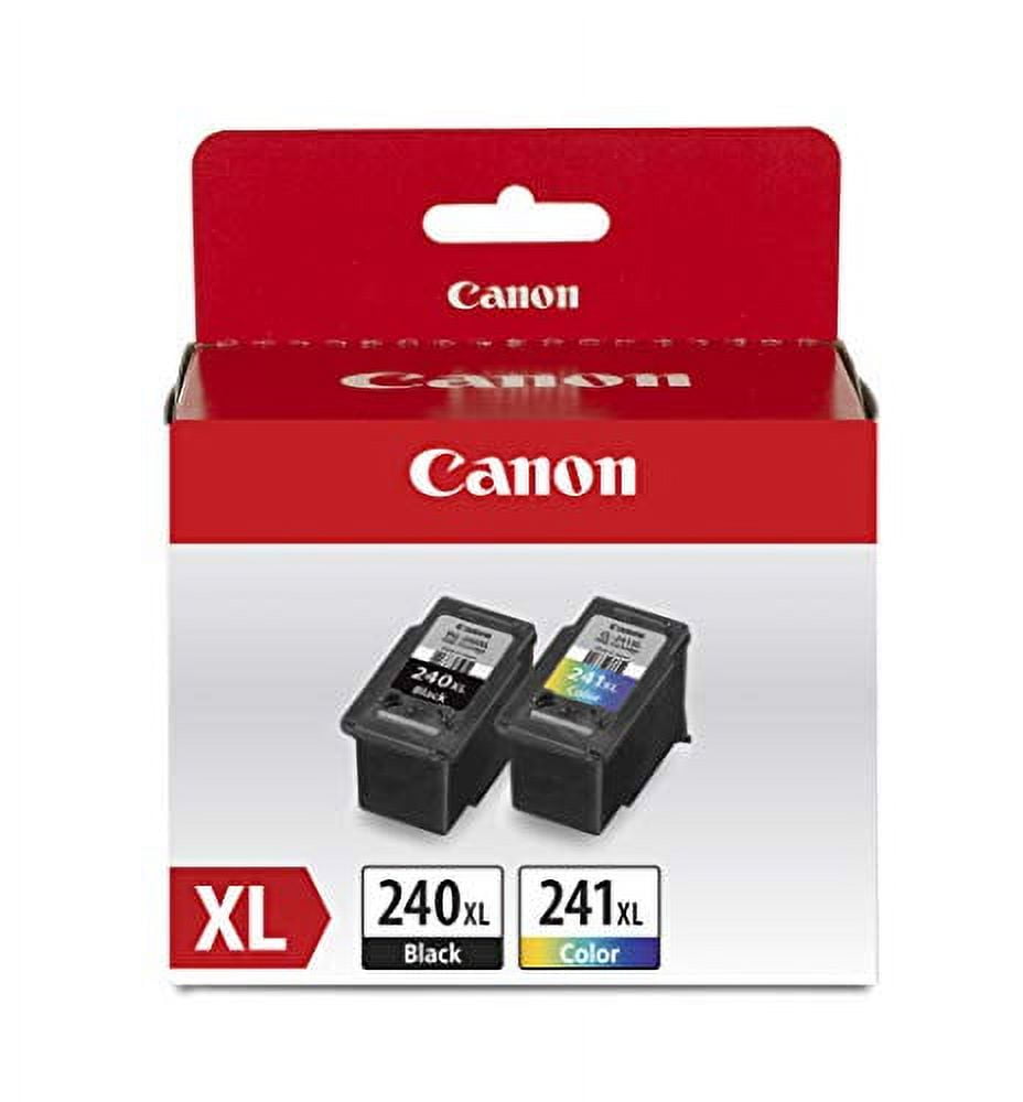 Canon PG-240XL Black, CL-241XL Color Ink Cartridge 2-Pack, High Yield, Compatible with PIXMA ...