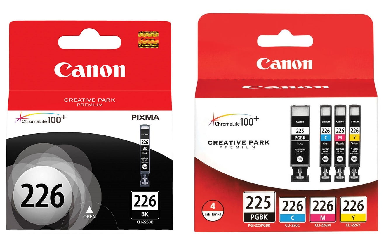 Canon PGI-225/CLI-226 Ink Tank Combo Pack with CLI-226 Black Ink Tank ...