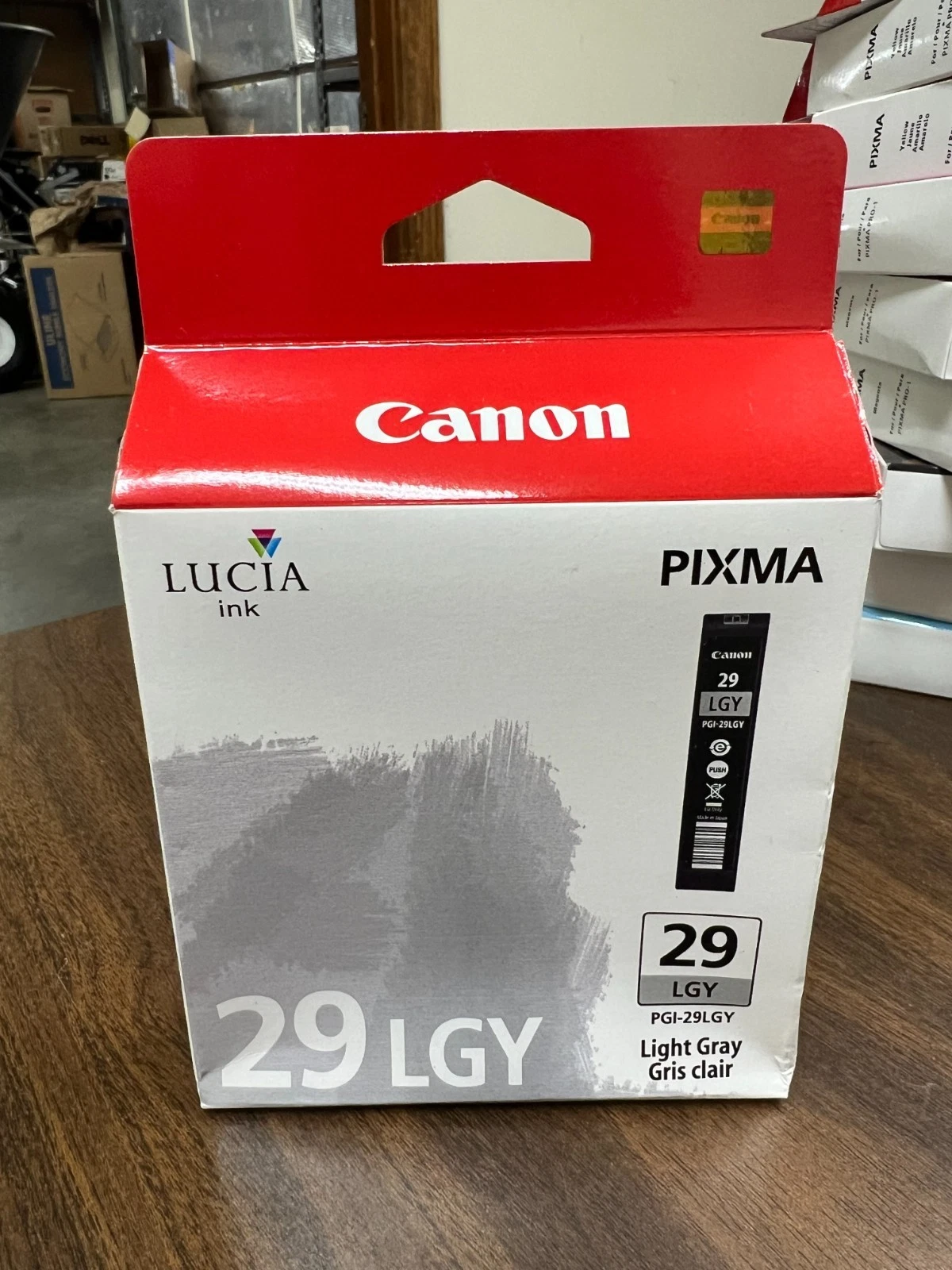 Genuine Canon Pgi-29Lgy Light Gray Ink Factory Sealed Box 4872B002Aa ...