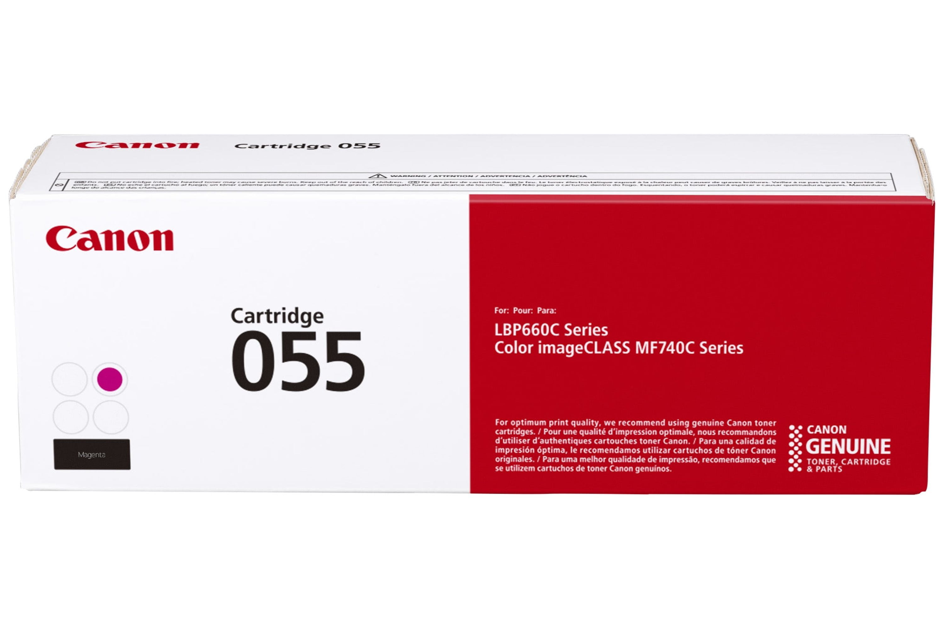 Canon Genuine Toner 055 Magenta Cartridge for Laser Printers - Standard ...