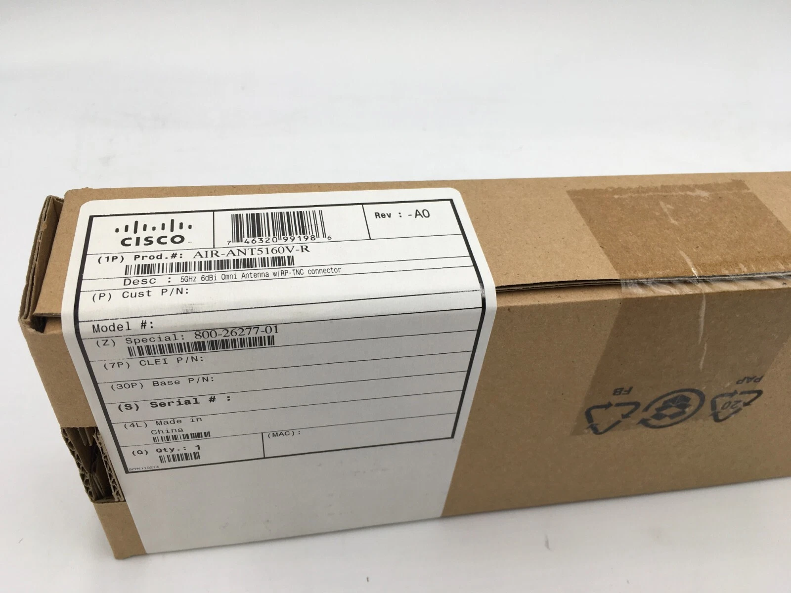 Genuine Cisco Aironet 5Ghz 6Dbi Omni Antenna Air-Ant5160V-R - Walmart.com