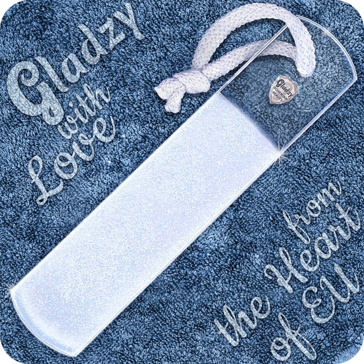 Genuine Czech Glass Foot File by GLADZY - Gentle Remover Foot Rasp ...