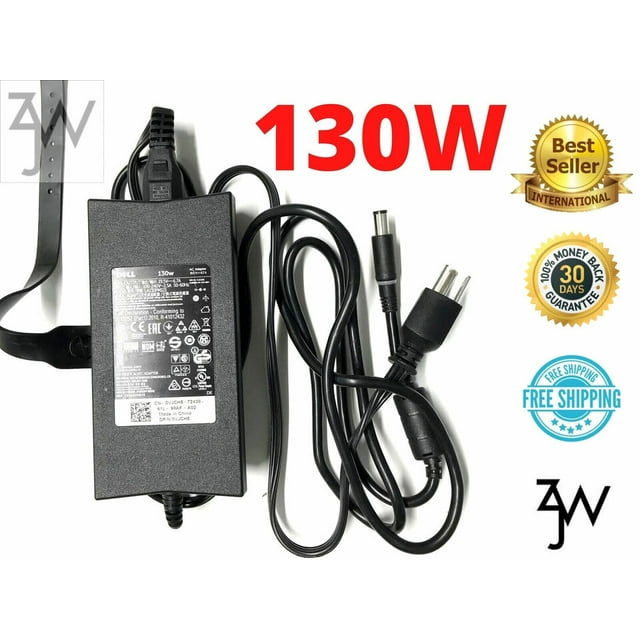 Genuine Dell 130W AC Adapter 19.5V 6.7A Laptop Charger 7.4mm plug ...