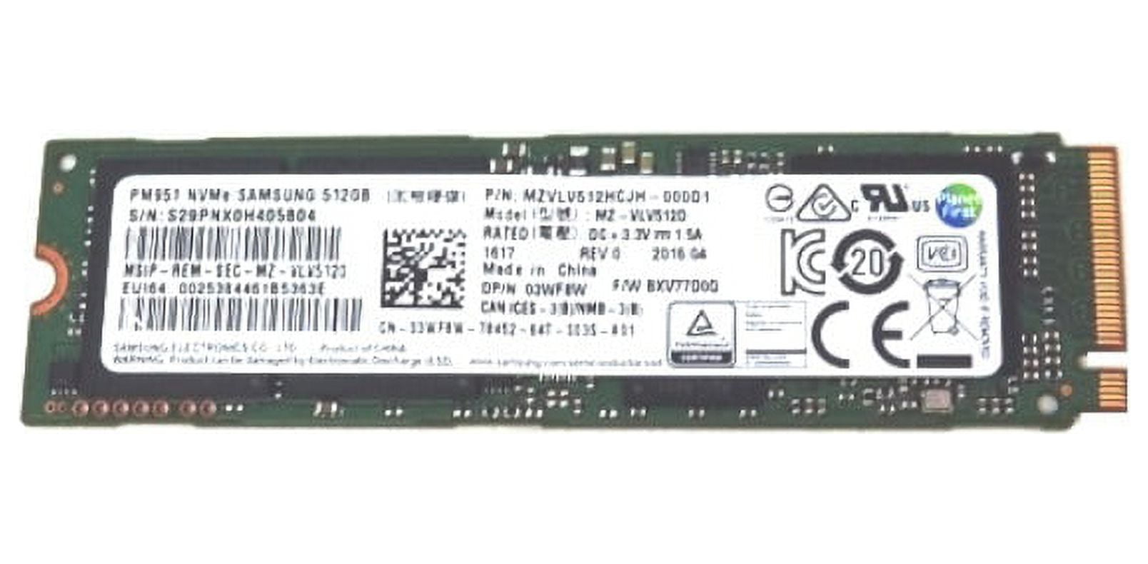 Genuine Dell 512GB SSD Hard Drive 03WF8W 3WF8W - Walmart.com