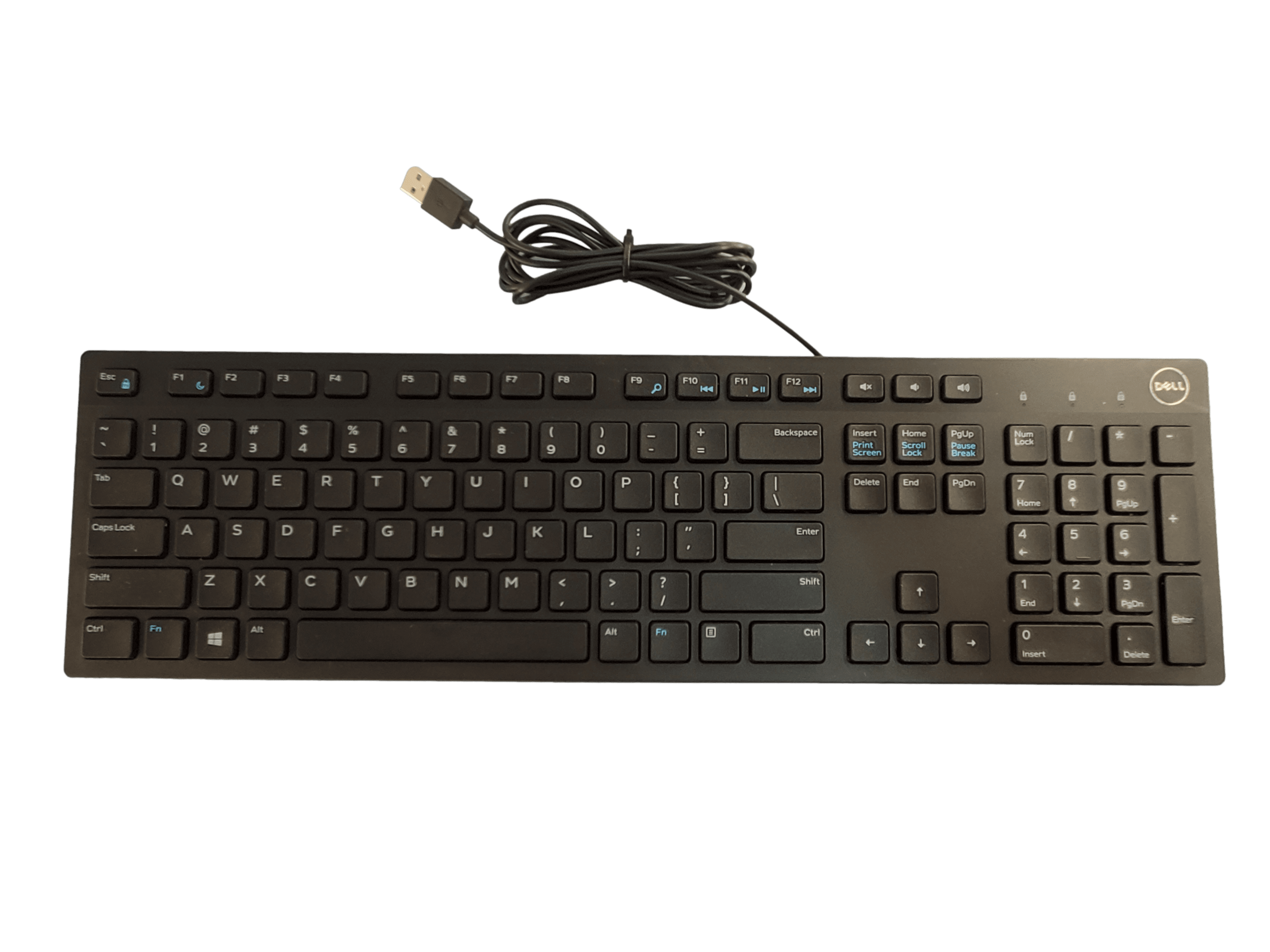 Genuine Dell KB216 Slim USB Wired Keyboard Black P/N RKR0N 0RKR0N ... Genuine Dell KB216 Slim USB Wired Keyboard Black P/N RKR0N 0RKR0N ...