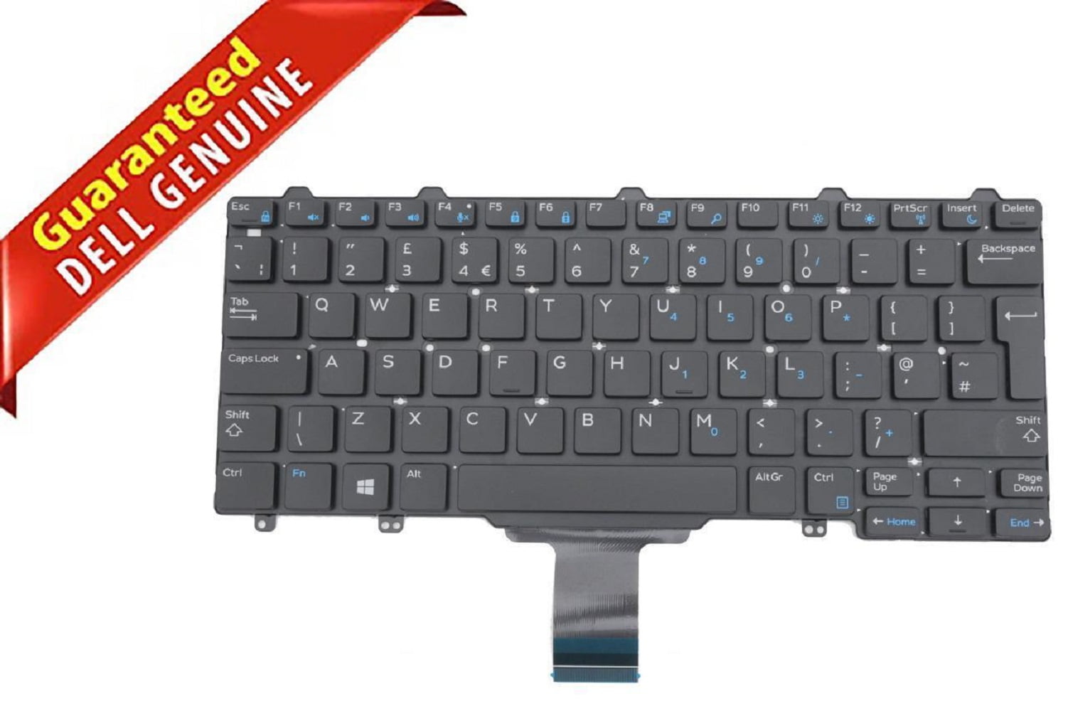 Genuine Dell Latitude E5270 E7270 UK Backlit Keyboard 44K3X (NEW ...