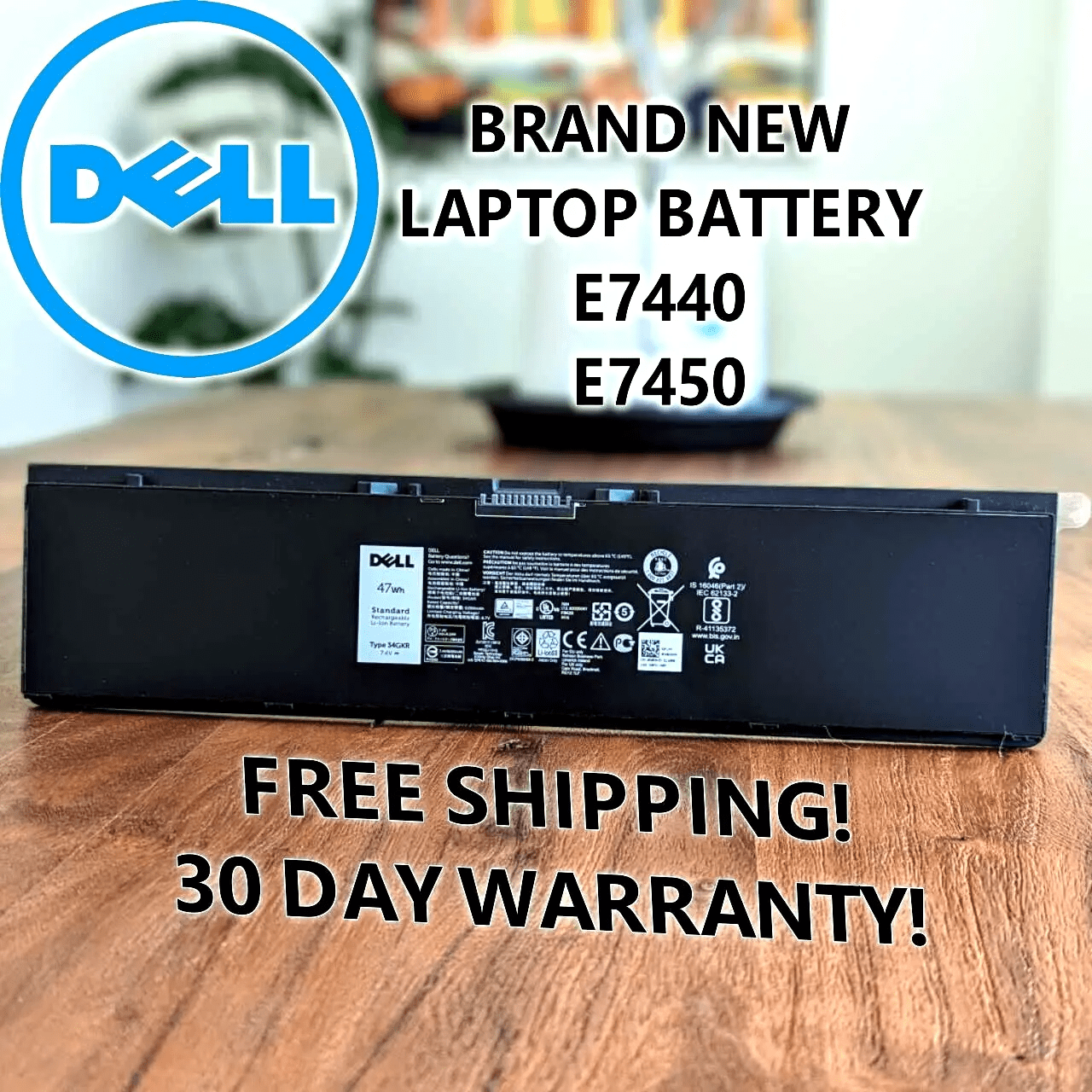 Genuine Dell Latitude E7440 E7450 Laptop Battery 47Wh G95J5 3RNFD CJW7D ...