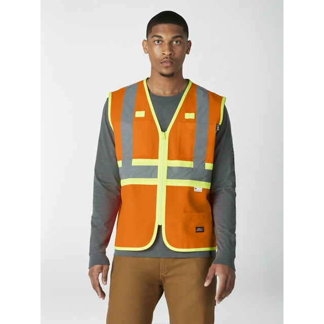 Genuine Dickies Hi-Vis Synthetic Work Vest, 3M Scotchlite Reflective ...