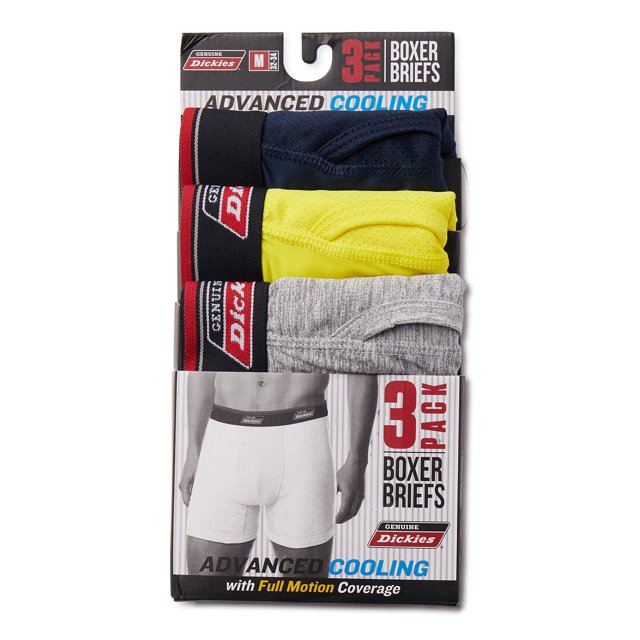 Genuine Dickies Men's Boxer Brief, 3 Pack - Walmart Business Supplies