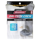 Genuine Dickies men's Dri-Tech Crew Socks - Walmart.com