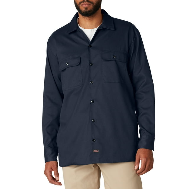 Genuine Dickies Men's FLEX Long Sleeve Work Shirt with Temp Control ...