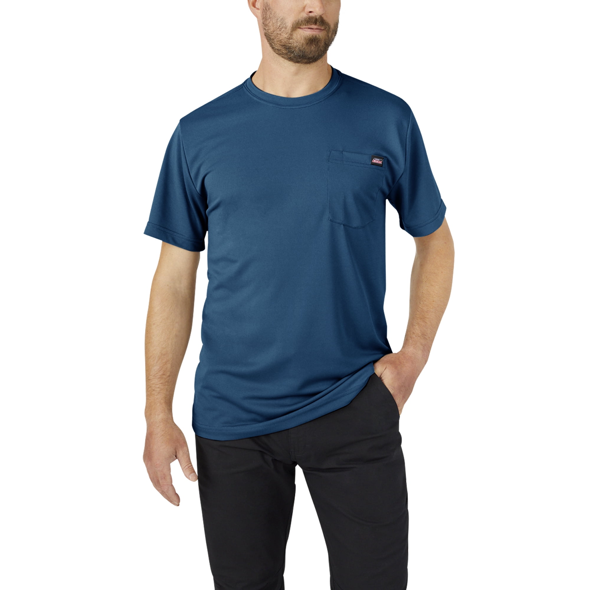Genuine Dickies Men's Relaxed Fit Performance Polyester Tee Shirt ...