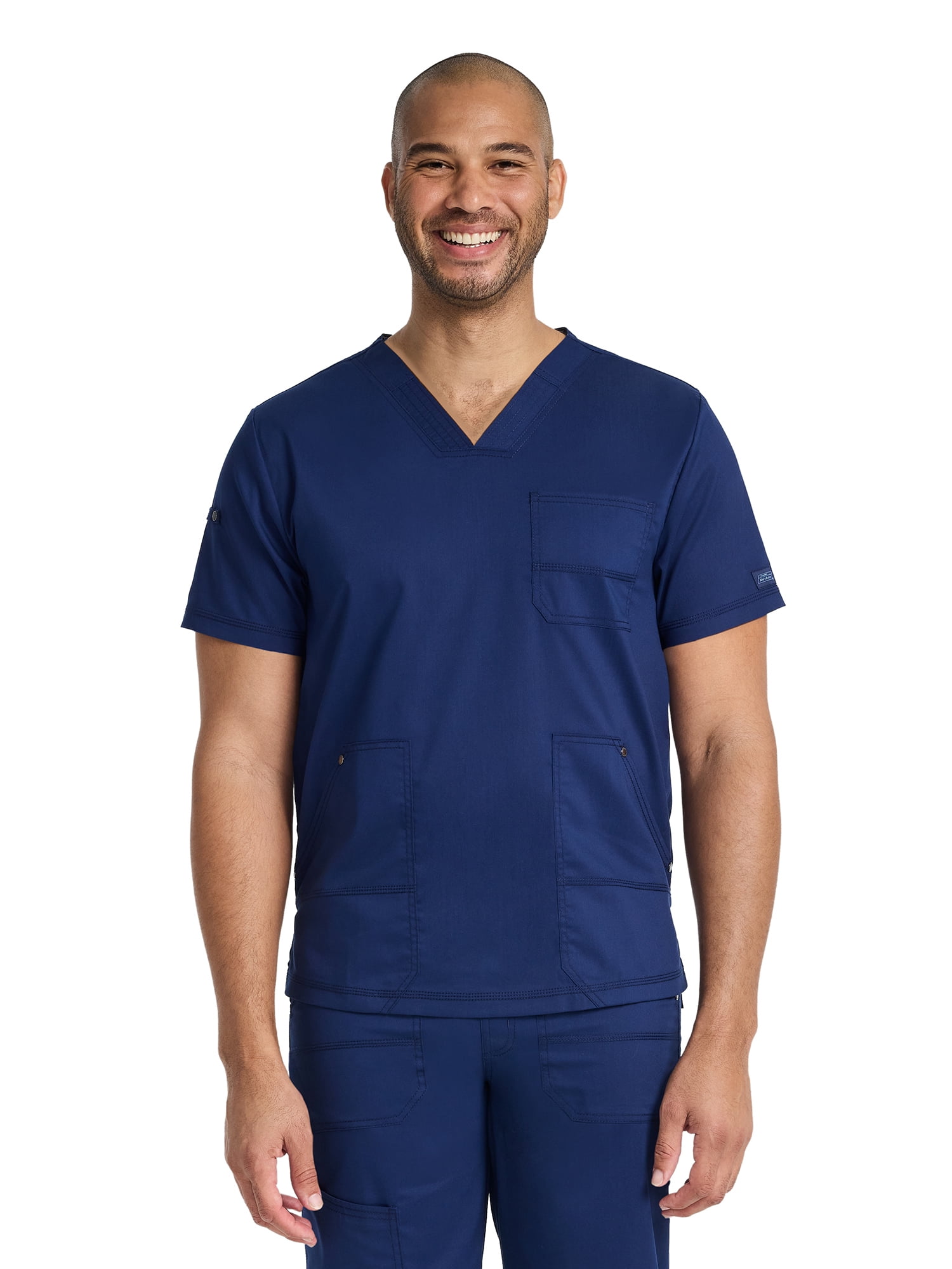 Genuine Dickies Men's Stretch V-Neck Scrub Top - Walmart.com