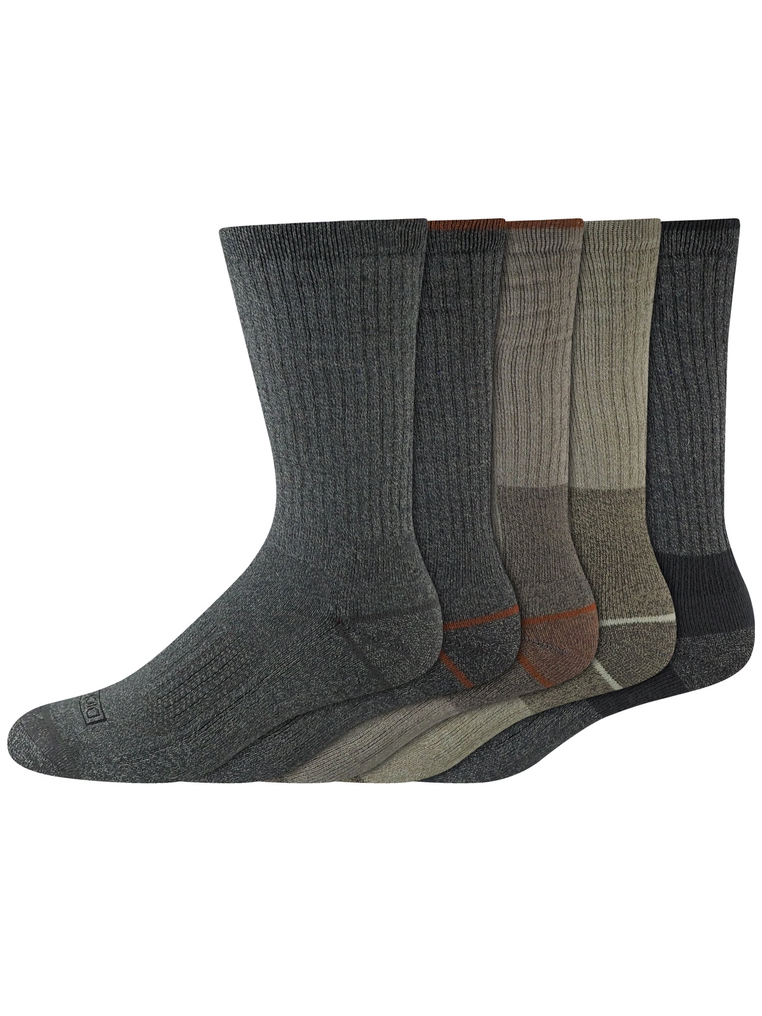 Genuine Dickies Men's Thermal Cotton Midweight Crew Socks, 5 Pack ,Shoe ...