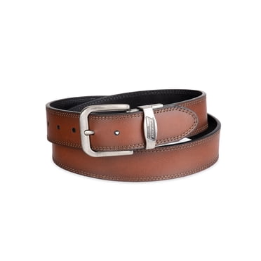 Dickies Work Belt for Men - Leather with Double Prong Buckle for Jeans ...