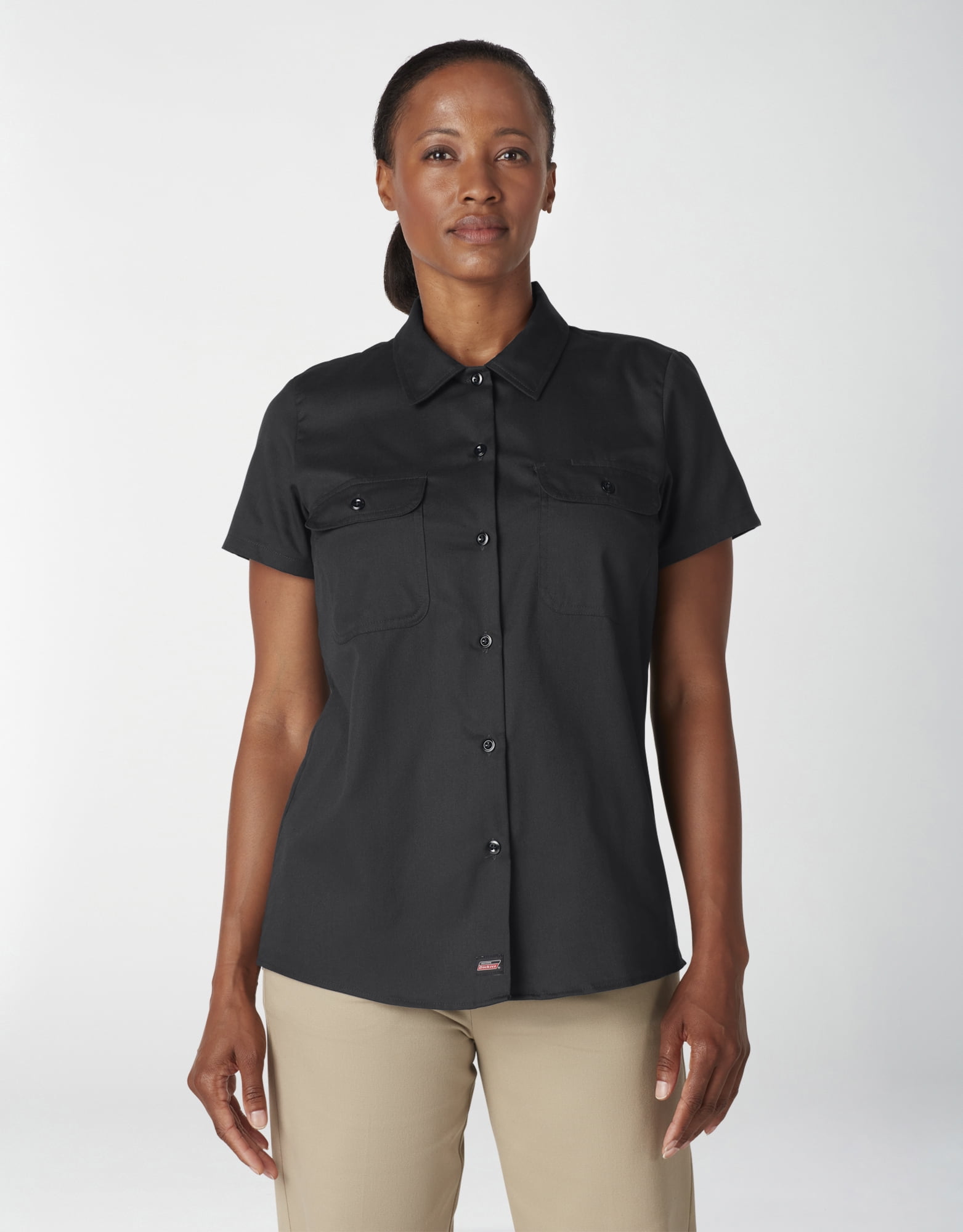 Genuine Dickies Short Sleeve Button Down Pocketed, Blouse and Top ...