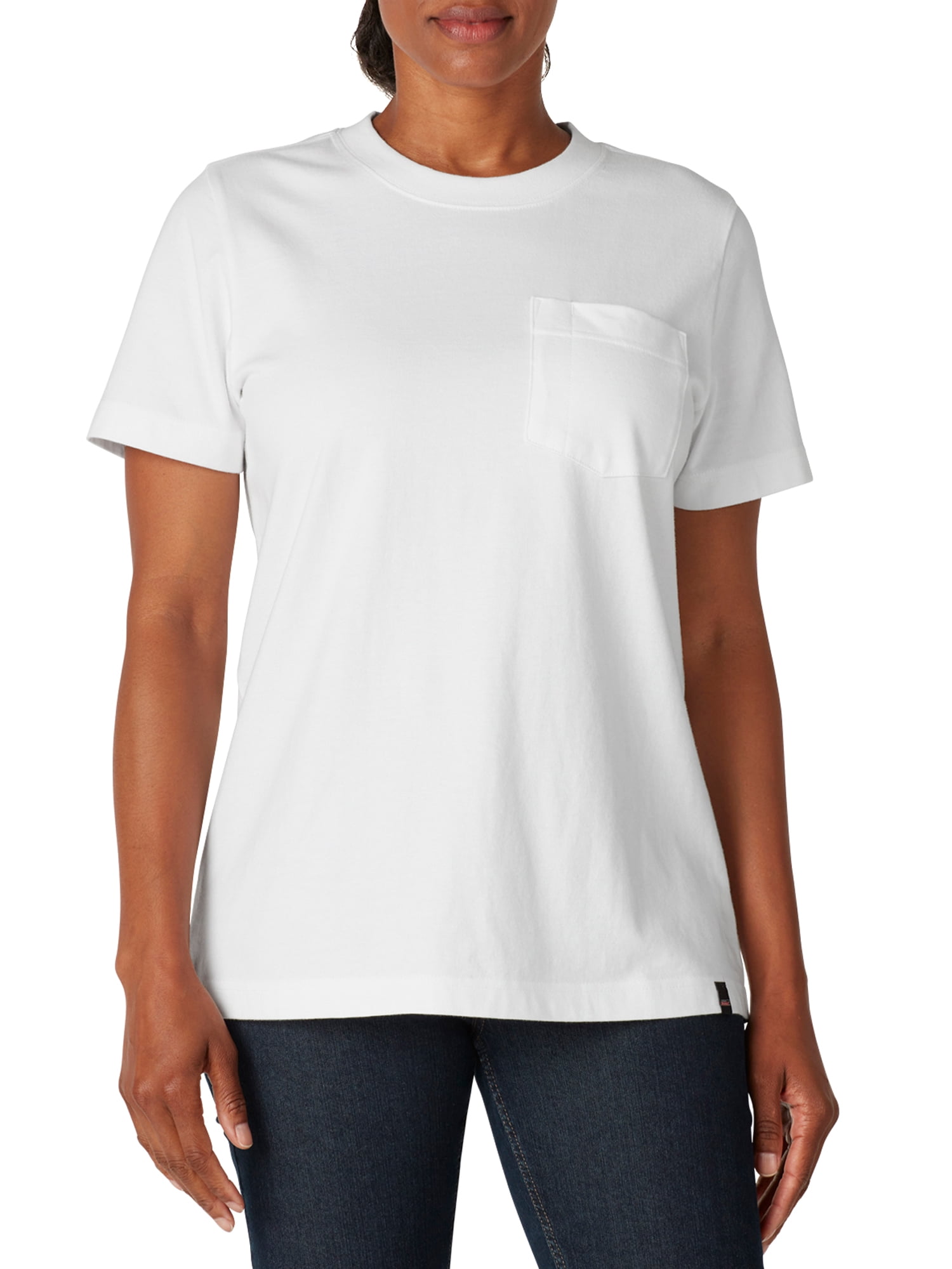 Genuine Dickies Womens Short Sleeve Everyday Pocket Tee - Walmart.com