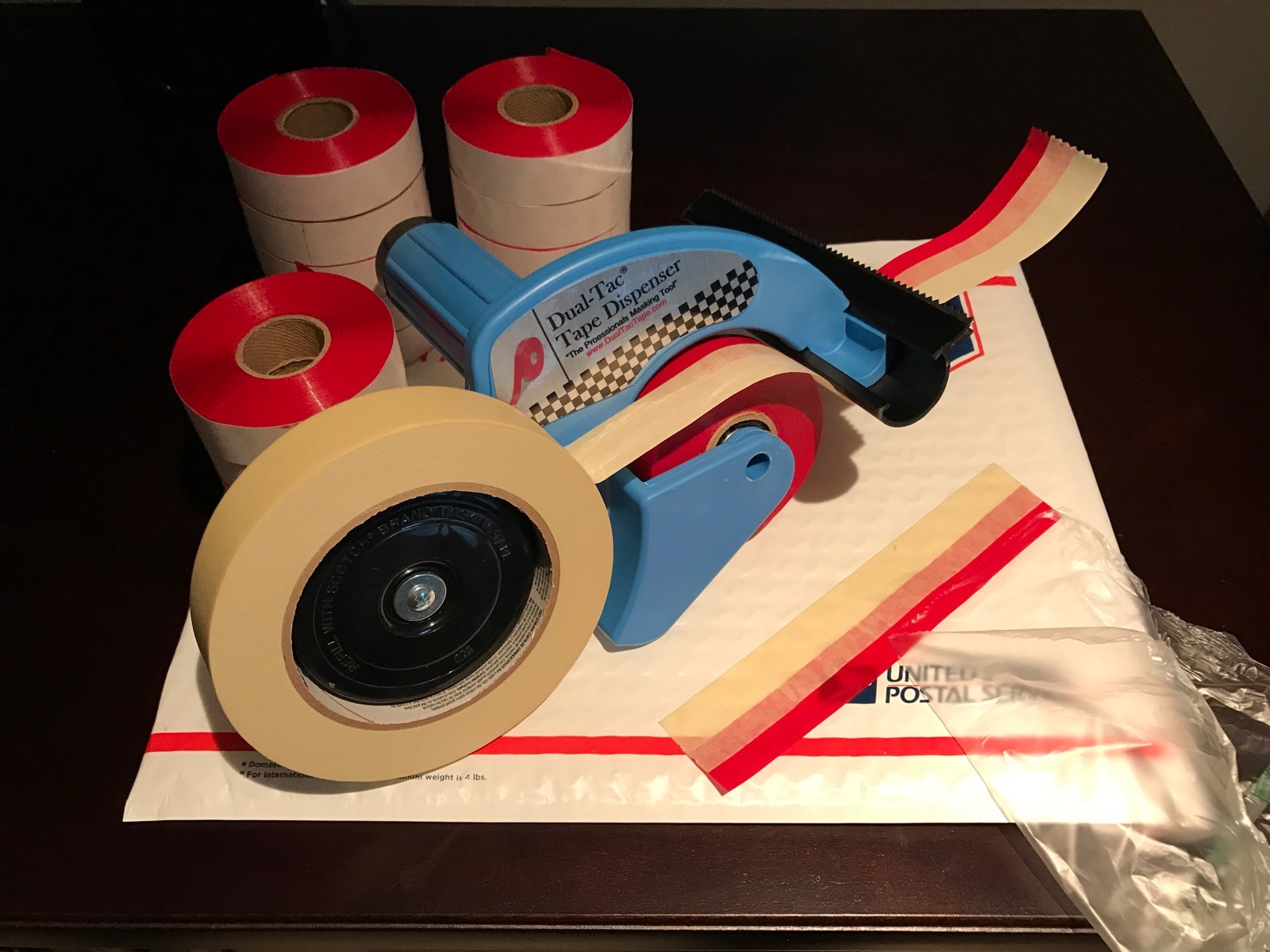 Genuine Dual Tac Tape® & Dispenser Combo - 12 Rolls w/ Free Shipping ...